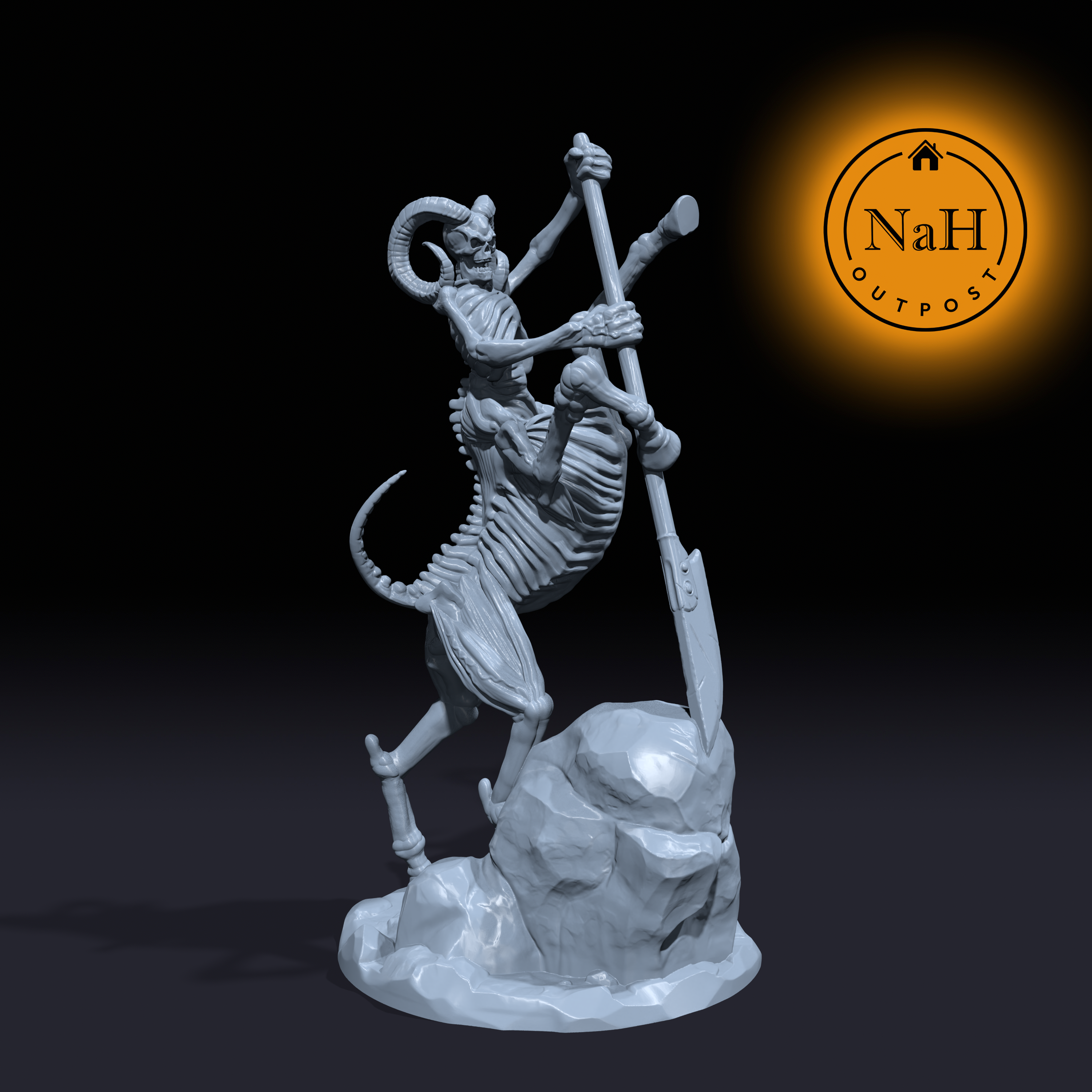 Bonehoof, The Undead Centaur | Skeletal Centaur Miniature for Tabletop ...