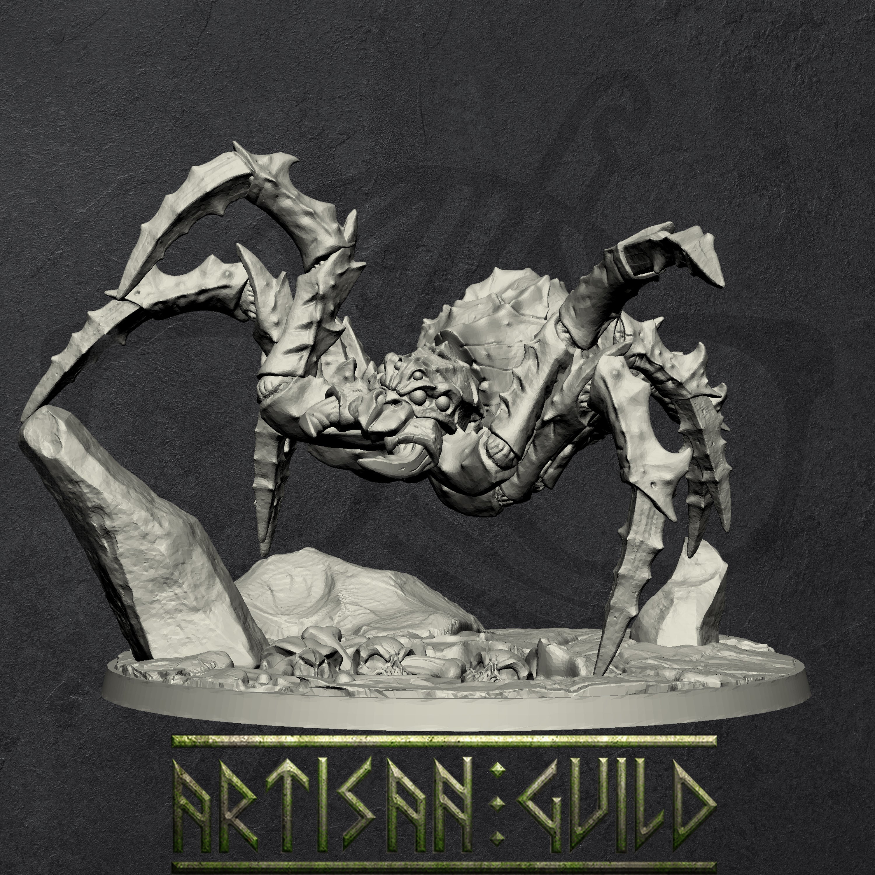 Dread Skullspider | Sparksoot Goblin Spider Mount miniature for ...